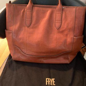 Frye | Bags | Frye Madison Leather Shopper Tote In Tan | Poshmark